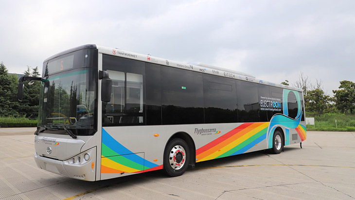 First fully operational electric bus uses in-road wireless electric ...